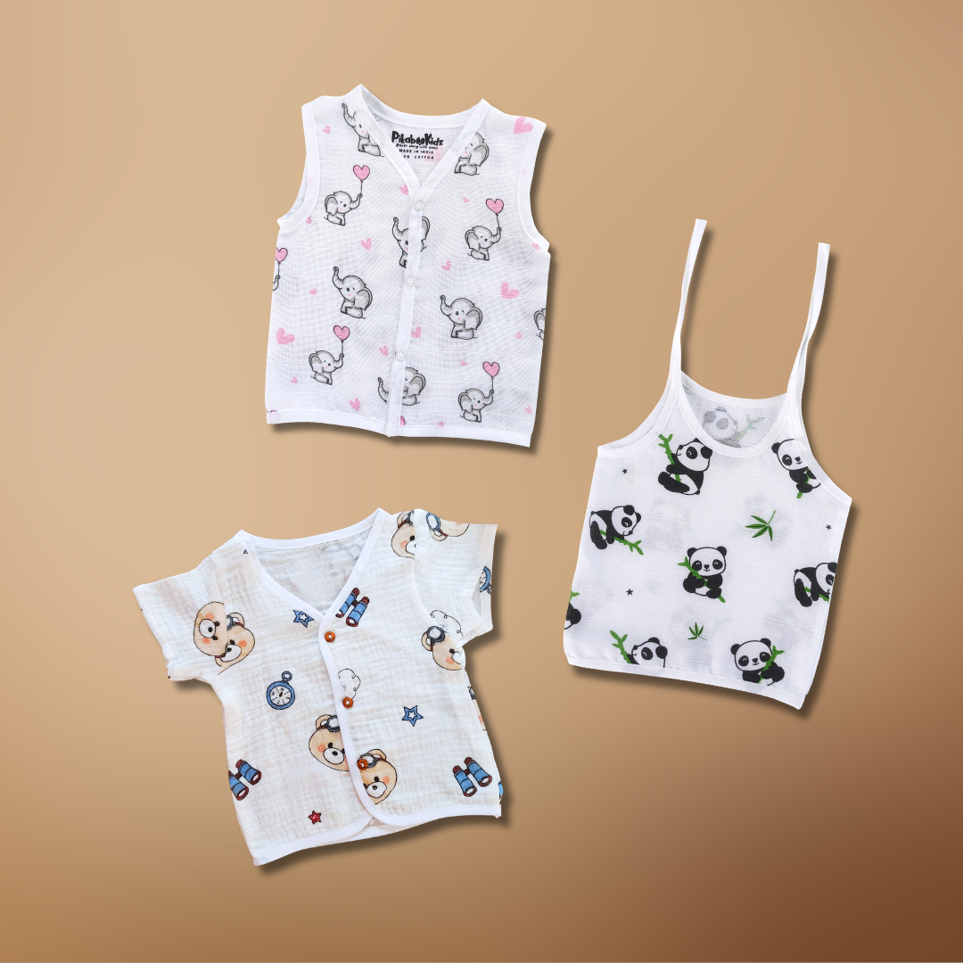 Muslin Button Jablas – Pikaboo Kidz